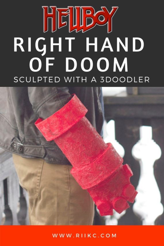 Hellboy's Hand | 3d pen art — riikc | Mexican artist based in Belgium